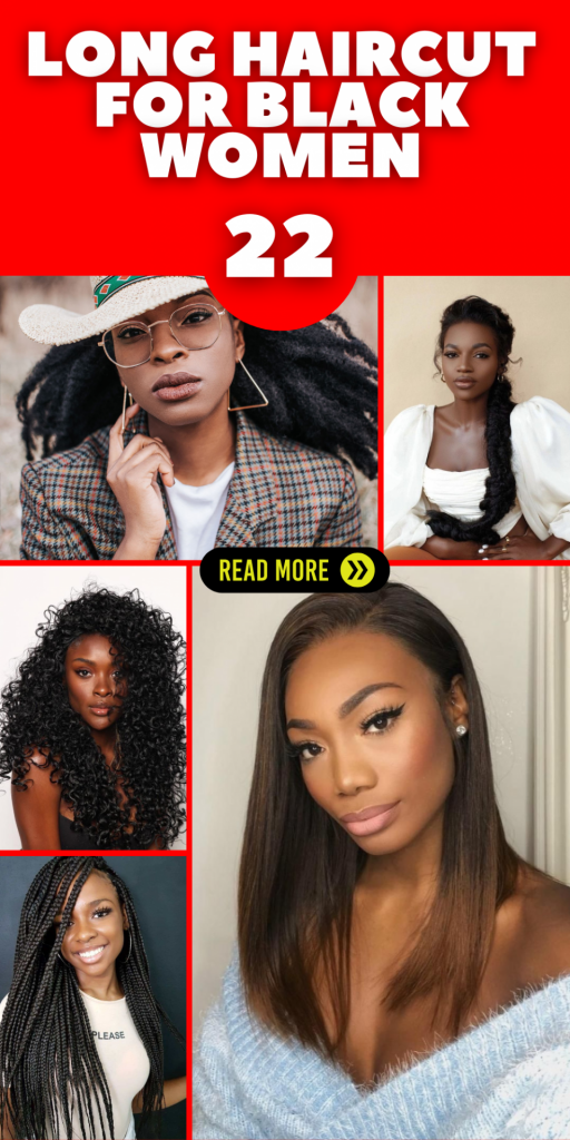 Classic Elegance Long Haircut Black Women With Natural Hair