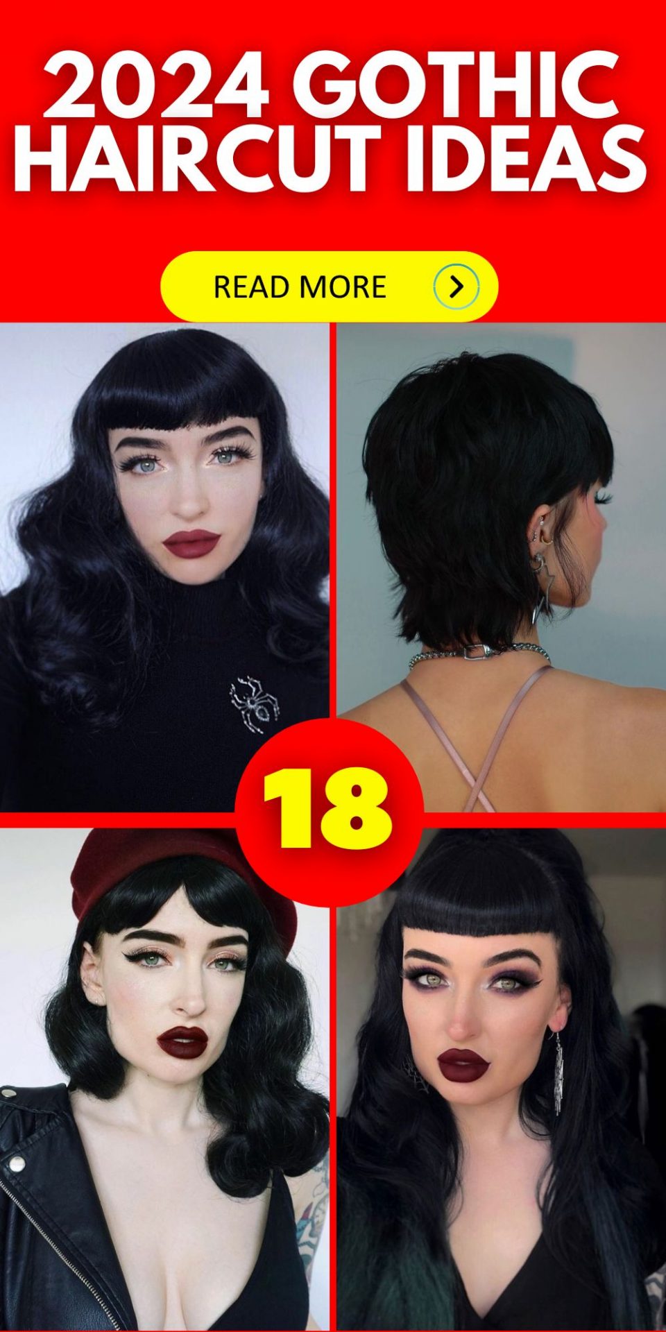 Discover Trendy Gothic Haircut Ideas for 2024 - Short, Long, Curly, and More