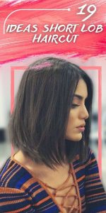 Exuding Youthful Allure: Short Lob Haircut with Bangs, Perfectly Styled ...