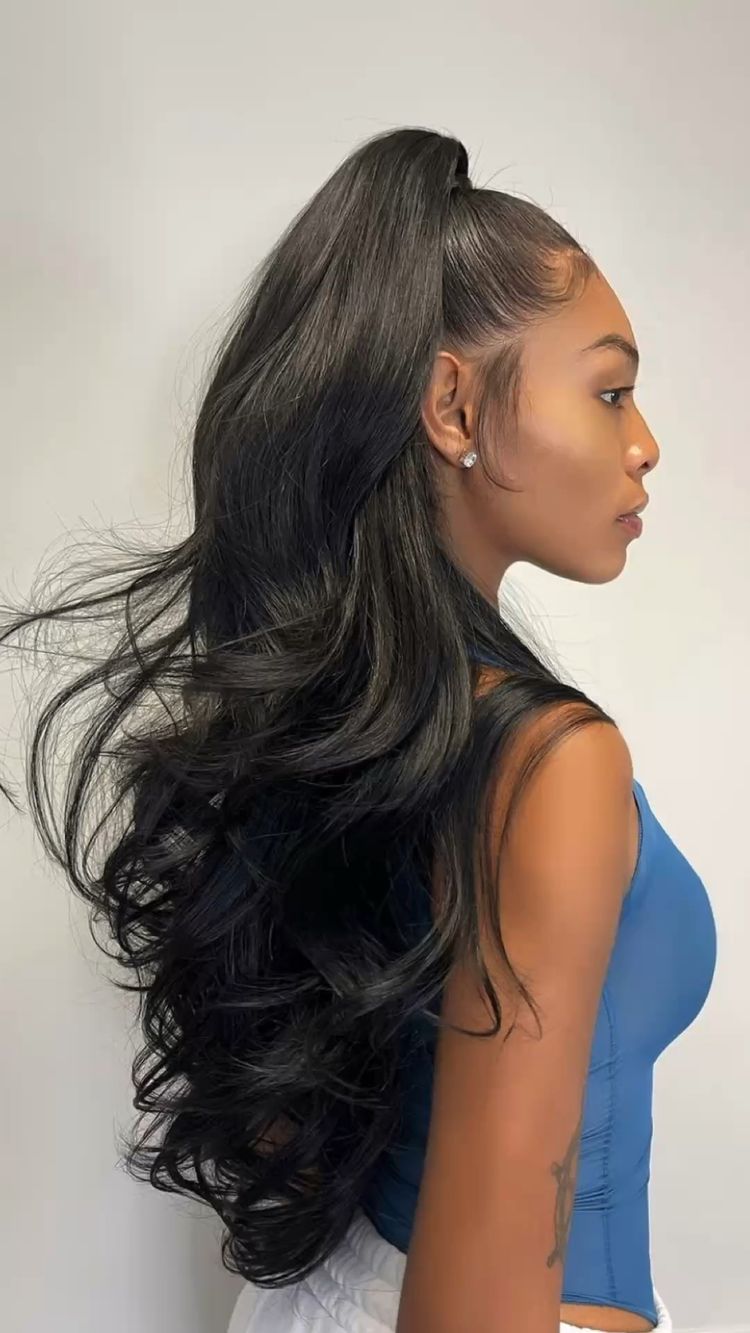 Versatile and Chic: Long Weave Hairstyles for Black Women with a ...