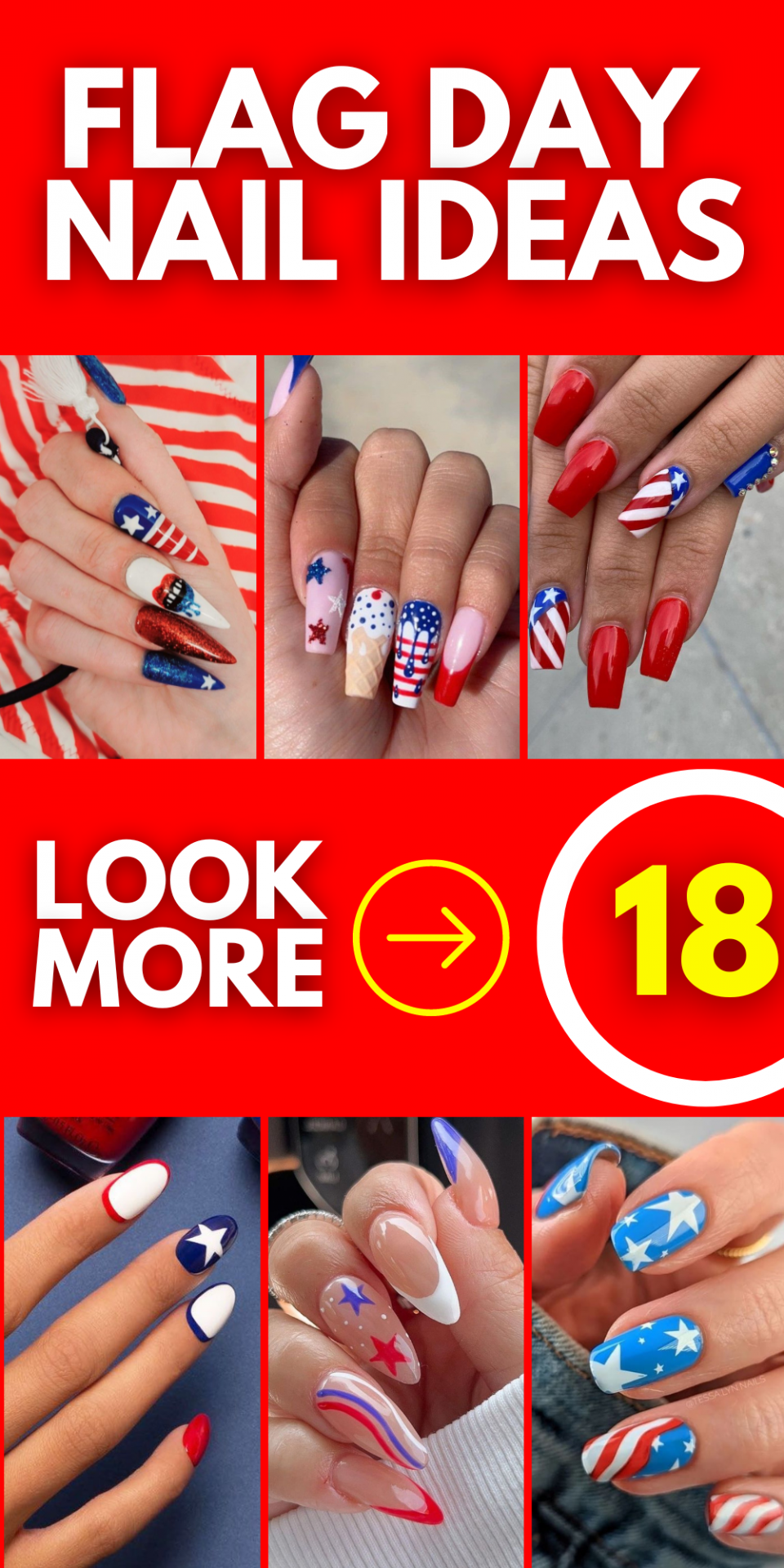 USA Flag Nails: Celebrating Flag Day with Vibrant Designs