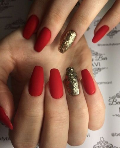 Matte Red Nails 15 Ideas: Timeless Elegance for Your Manicure - Fall ...