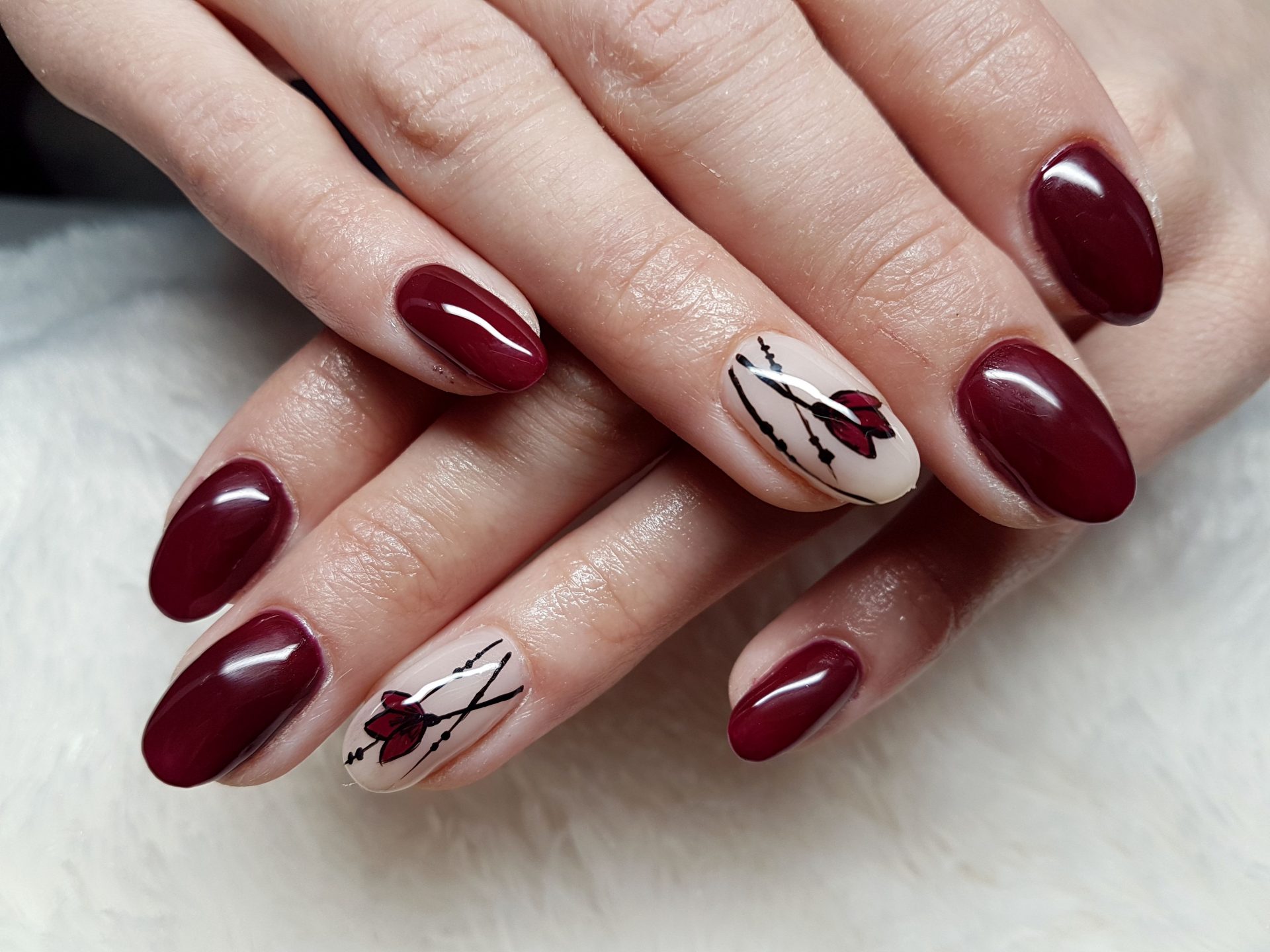 Dark Cherry Red Nails 24 Ideas: Add a Touch of Glamour to Your Style ...
