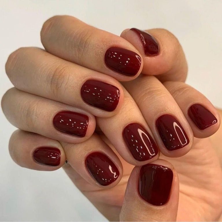 Dark Cherry Red Nails 24 Ideas: Add a Touch of Glamour to Your Style ...