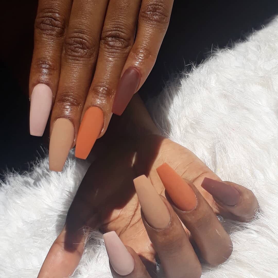 Matte Nails for Dark Skin: 15 Ideas to Enhance Your Style - Fall Update ...