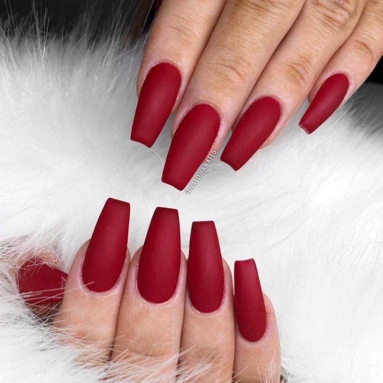 Dark Cherry Red Nails 24 Ideas: Add a Touch of Glamour to Your Style ...