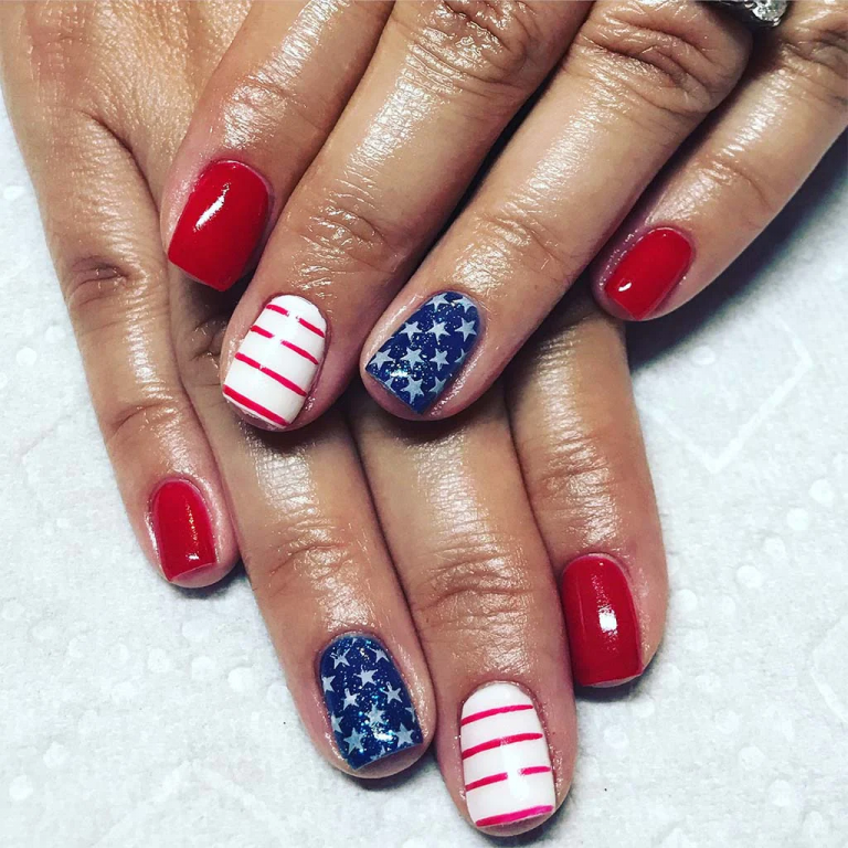 USA Flag Nails: Celebrating Flag Day with Vibrant Designs