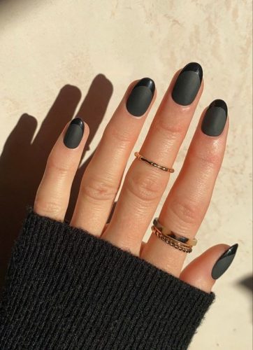 Top Fall Nail Colors: Inspiring 16 Ideas for Black Nails - Fall Update ...