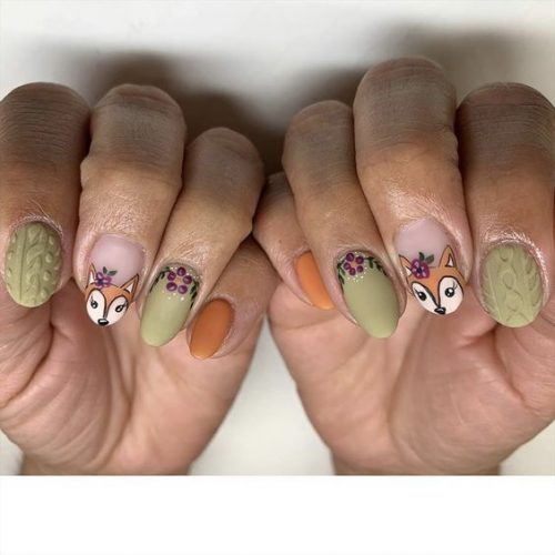 Fall Nail Round Shape 22 Ideas: Embrace the Season with Chic Nail ...