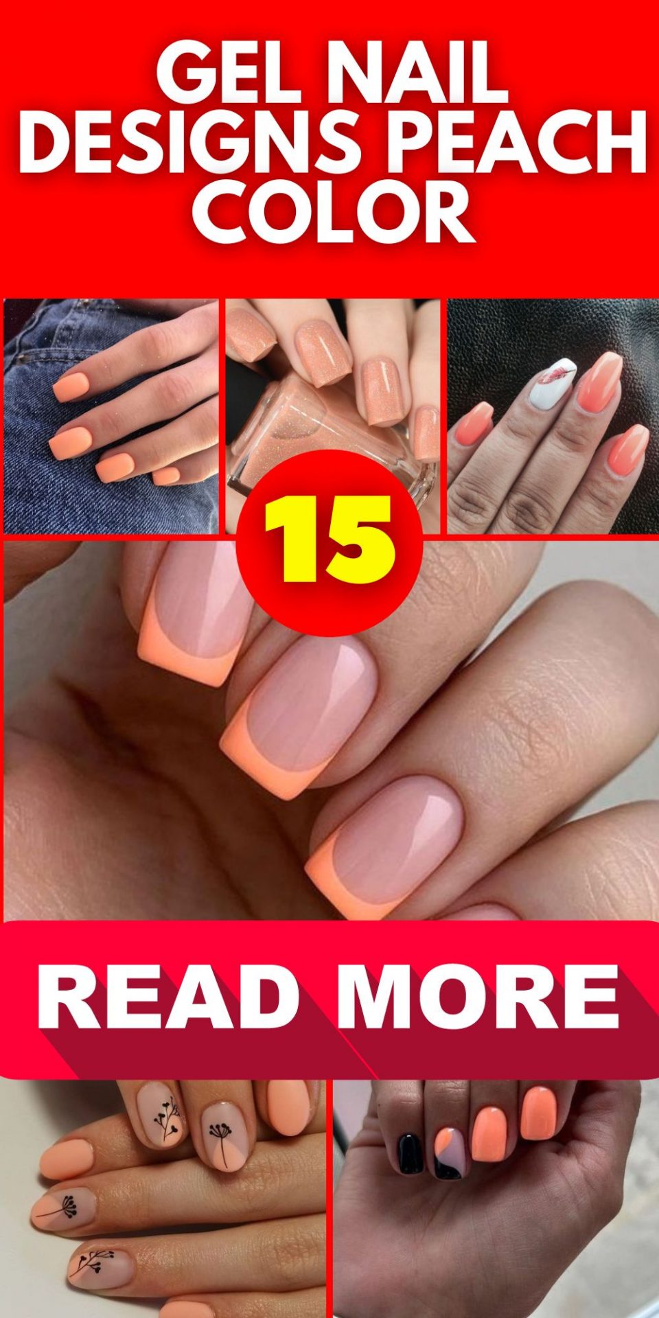 Gel Nail Designs Peach Color 15 Ideas: Add a Touch of Elegance to Your ...