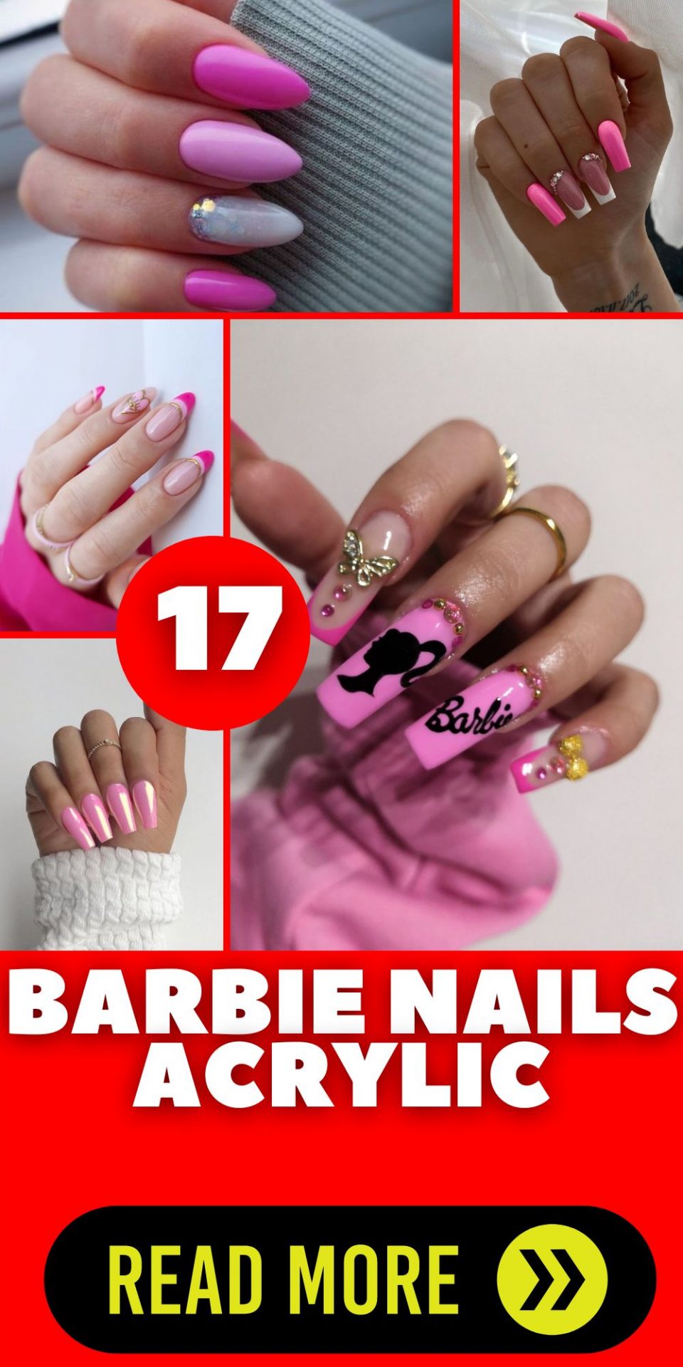 Barbie Nails Acrylic 17 Ideas: Embrace Your Inner Glam with Stylish ...