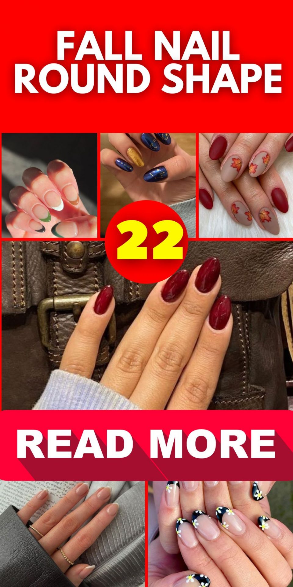 Fall Nail Round Shape 22 Ideas: Embrace the Season with Chic Nail ...
