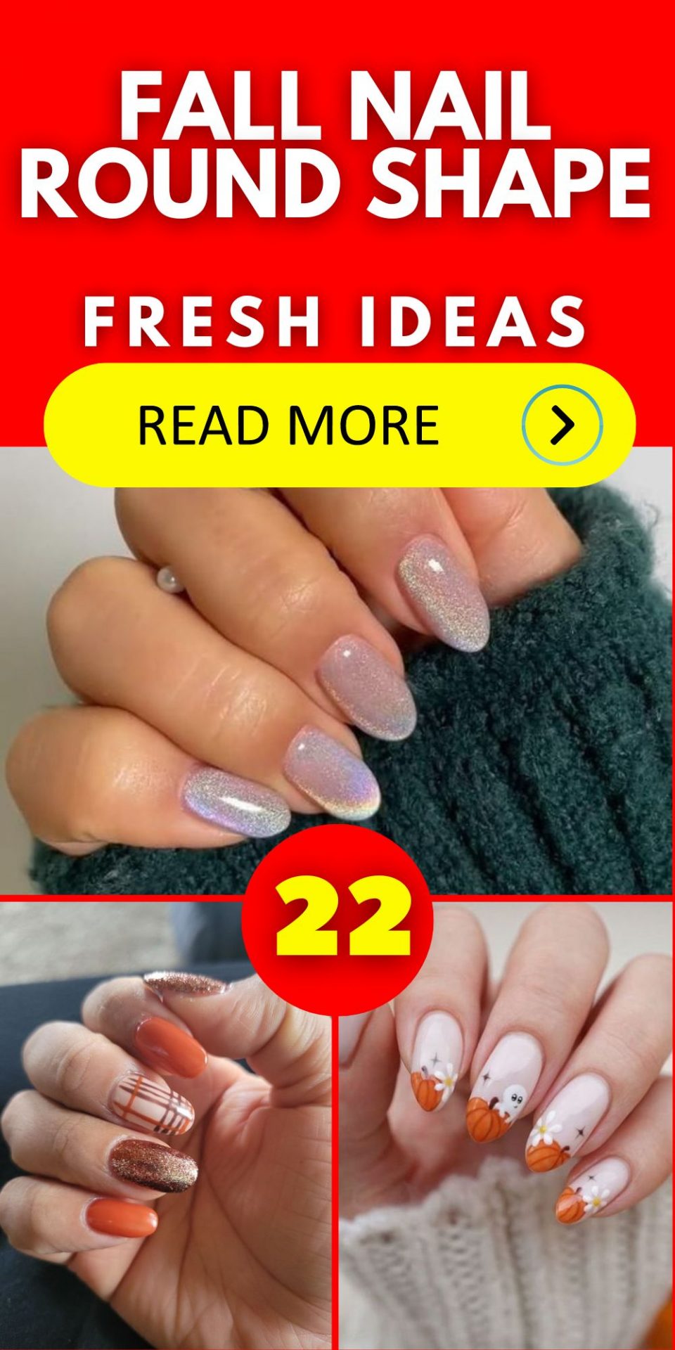 Fall Nail Round Shape 22 Ideas: Embrace the Season with Chic Nail ...