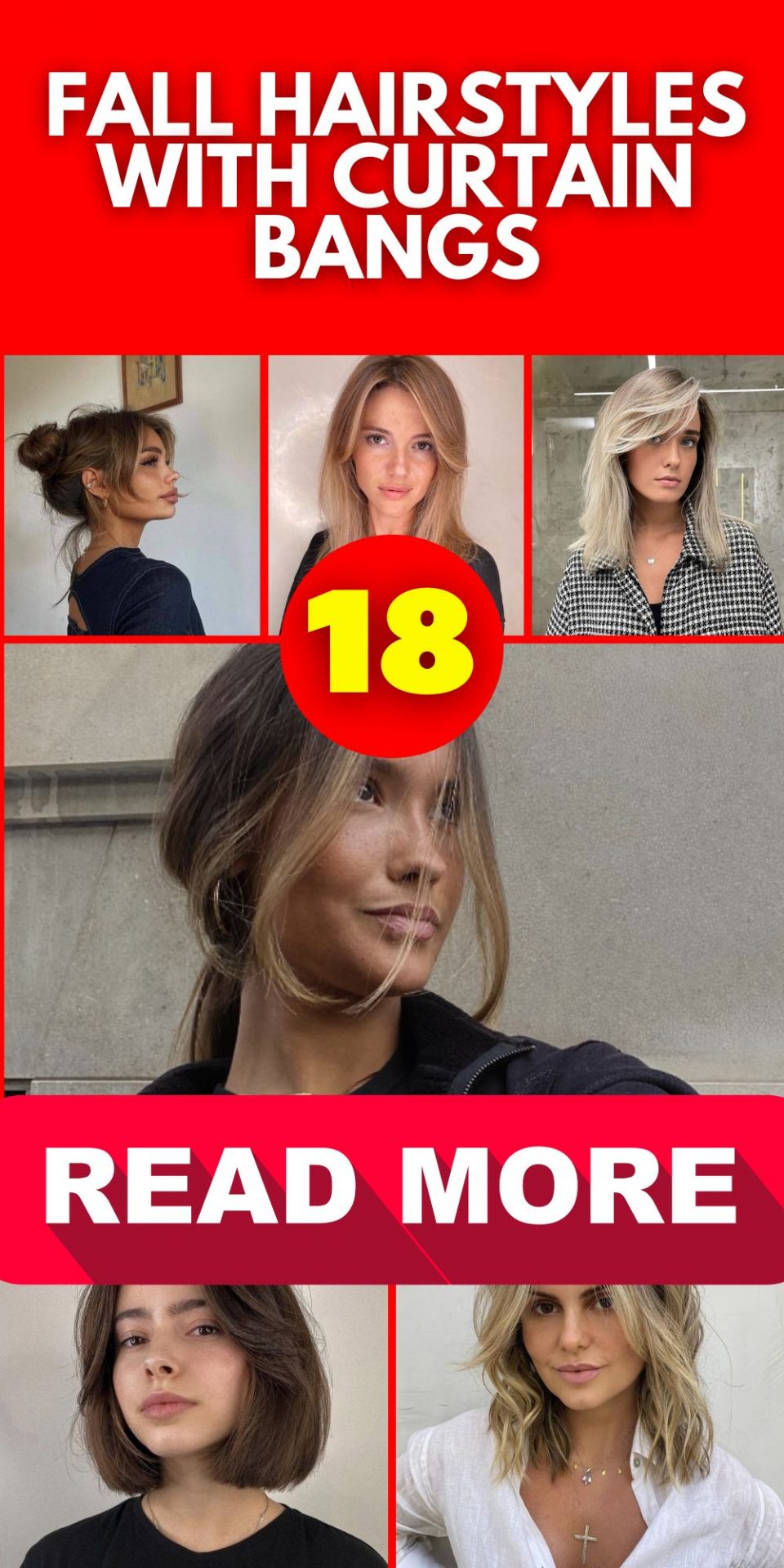 Fall Hairstyles with Curtain Bangs 18 Ideas: Embrace the Season with ...