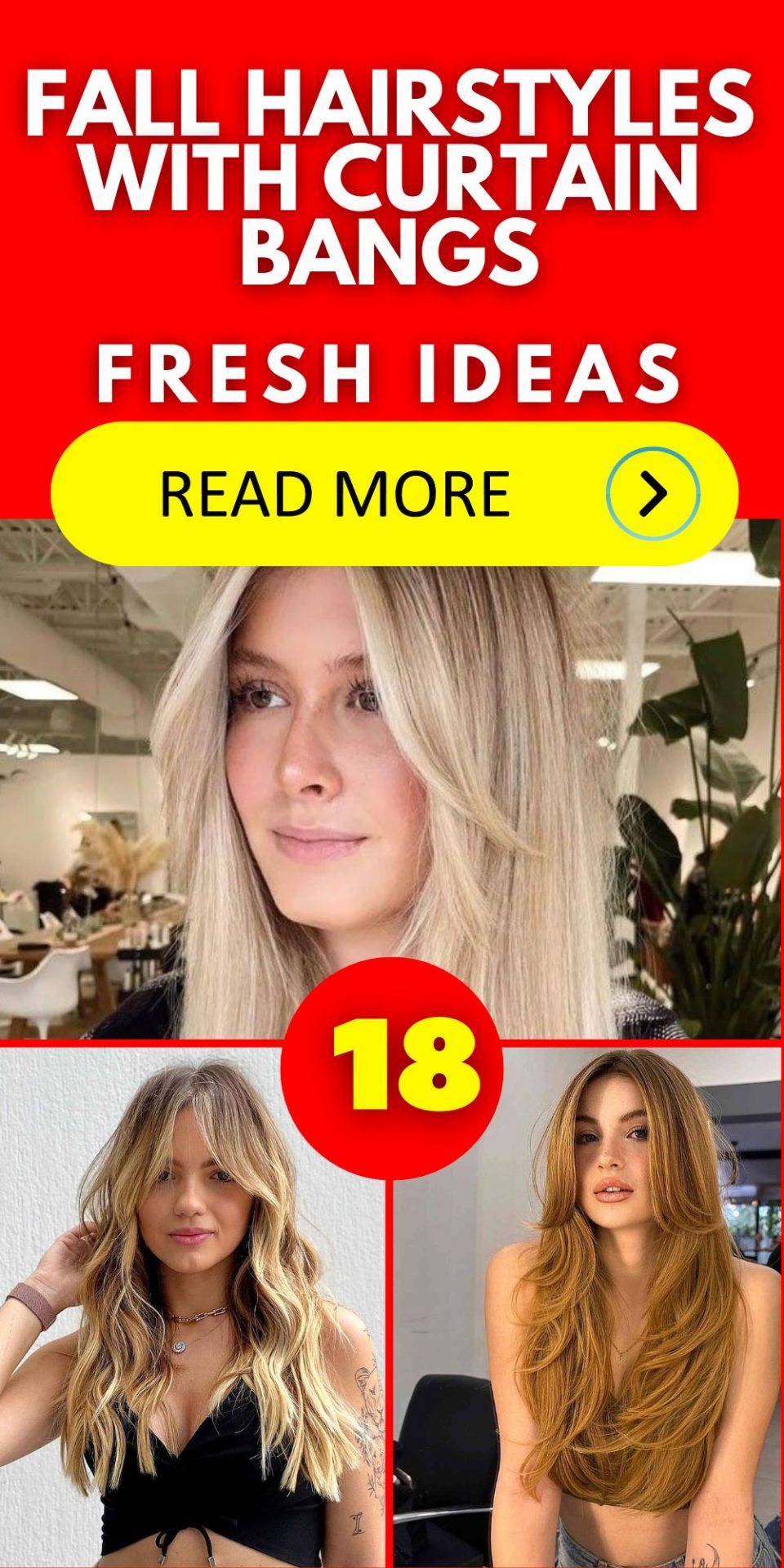 Fall Hairstyles with Curtain Bangs 18 Ideas: Embrace the Season with ...