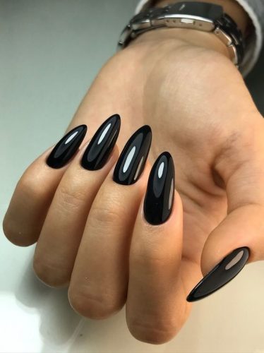 Top Fall Nail Colors: Inspiring 16 Ideas for Black Nails - Fall Update ...