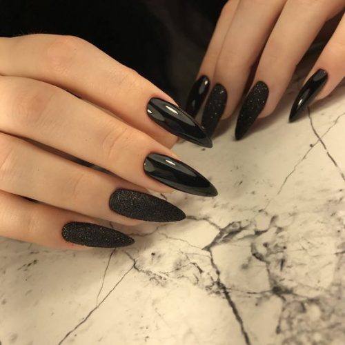 Top Fall Nail Colors: Inspiring 16 Ideas for Black Nails - Fall Update ...