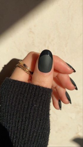 Top Fall Nail Colors: Inspiring 16 Ideas for Black Nails - Fall Update ...