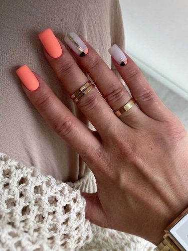 Gel Nail Designs Peach Color 15 Ideas: Add a Touch of Elegance to Your ...