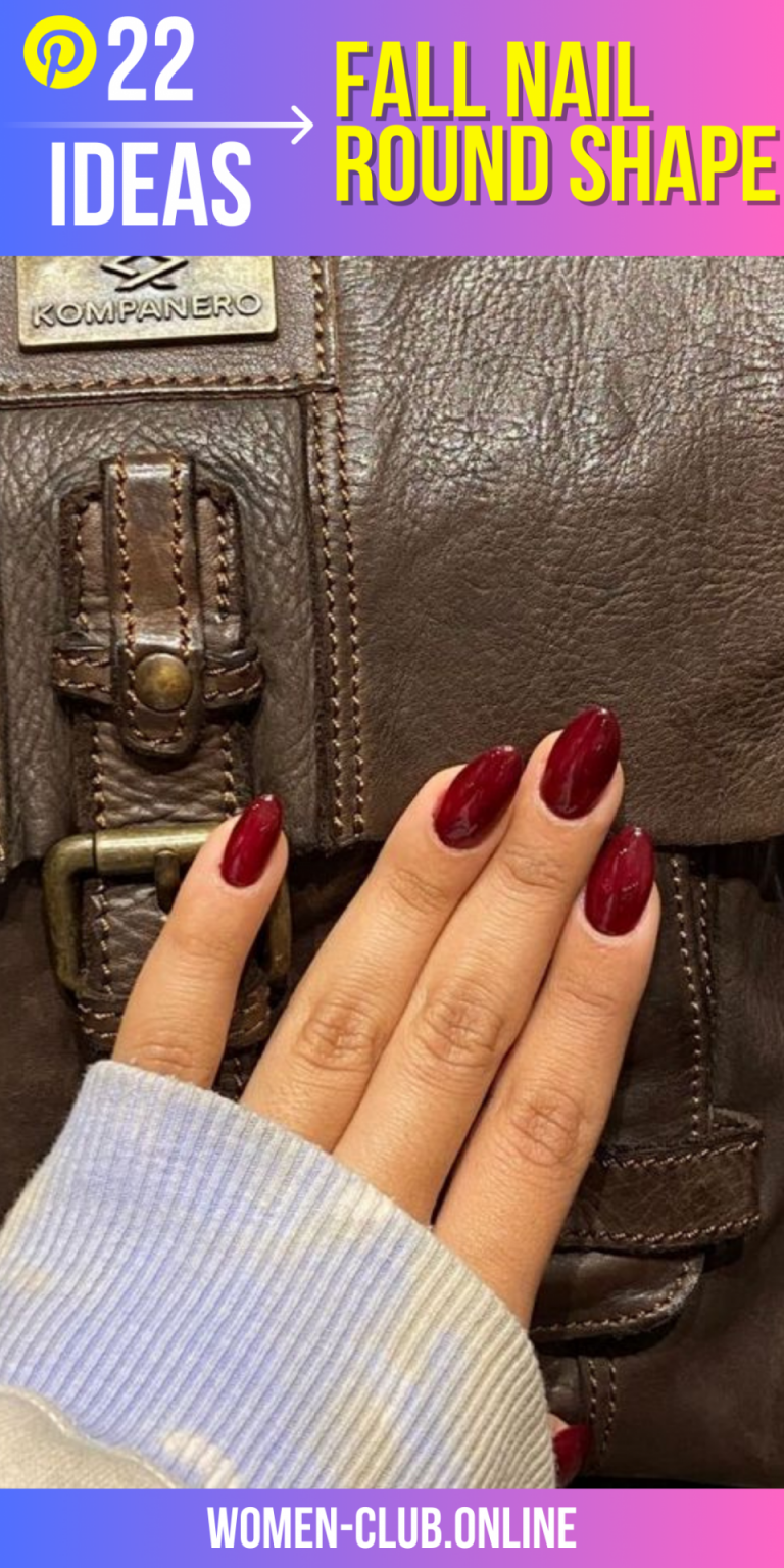 Fall Nail Round Shape 22 Ideas: Embrace the Season with Chic Nail ...