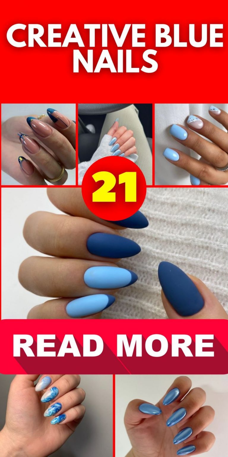 Exploring Creative Blue Nails 21 Ideas: From Subtle Shades to Dazzling ...