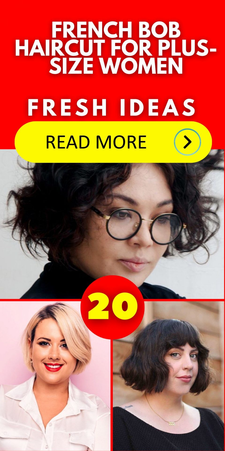 French Bob Haircut 20 Ideas for Plus-Size Women: Embrace Your Unique ...