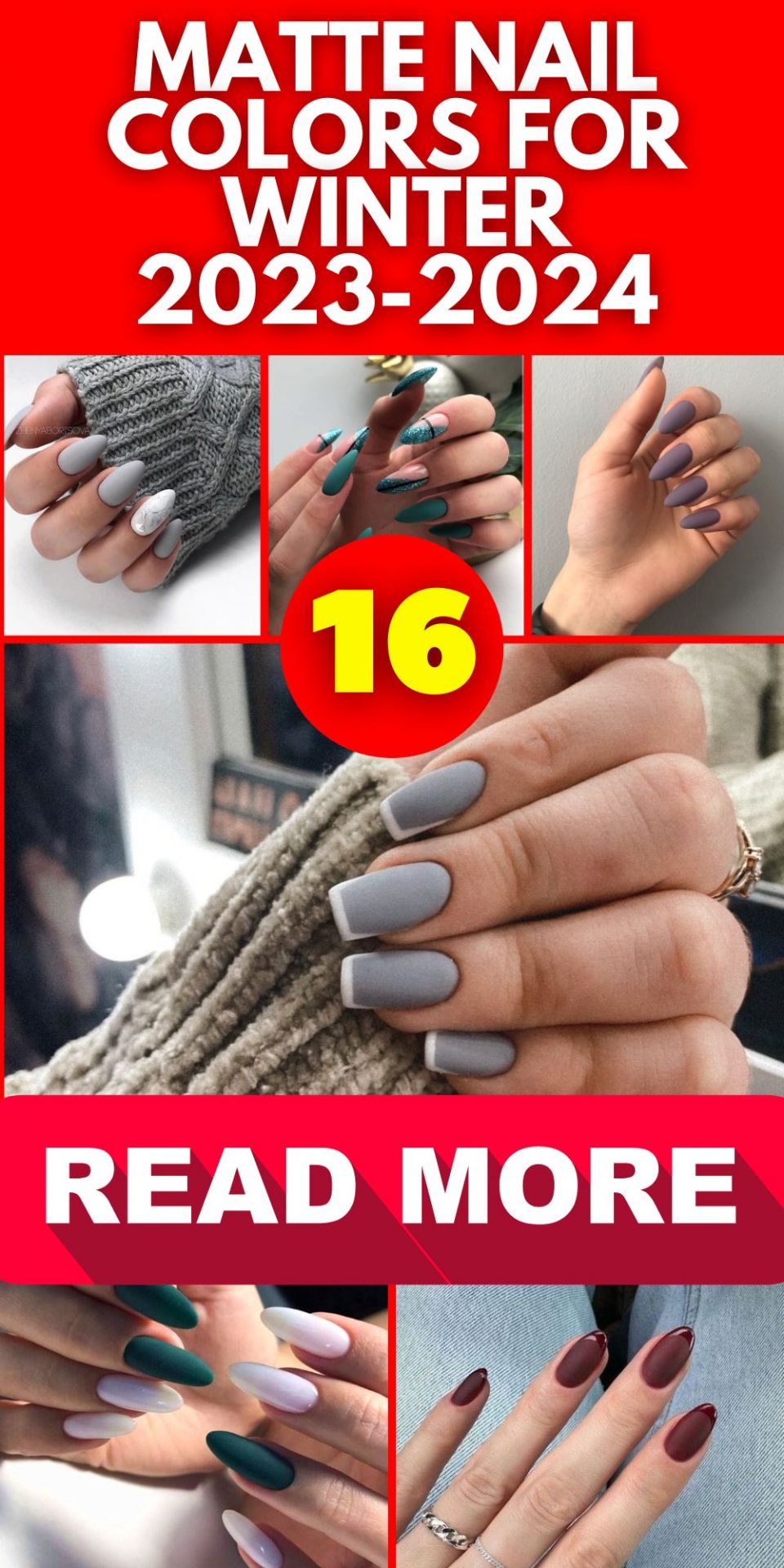 Exploring Chic Matte Nail Colors for Winter 2023-2024 16 Ideas - Fall ...