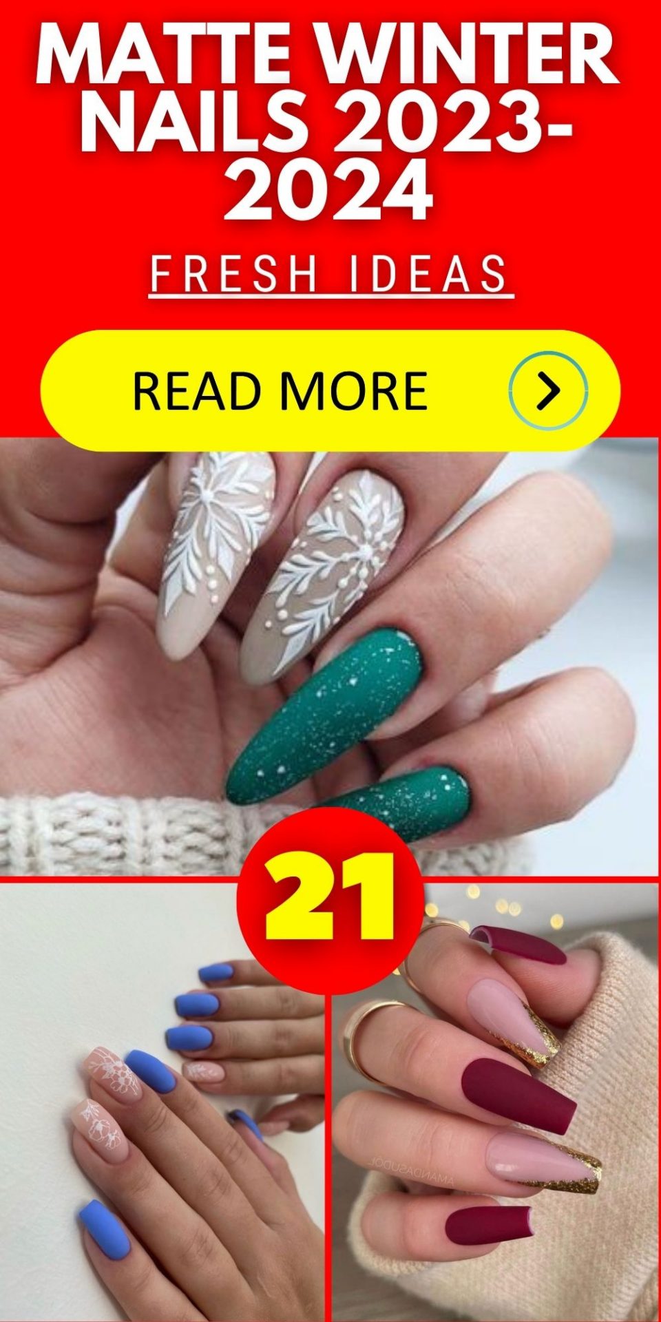 Matte Winter Nails 2023-2024 21 Ideas - Fall Update Ideas 2025