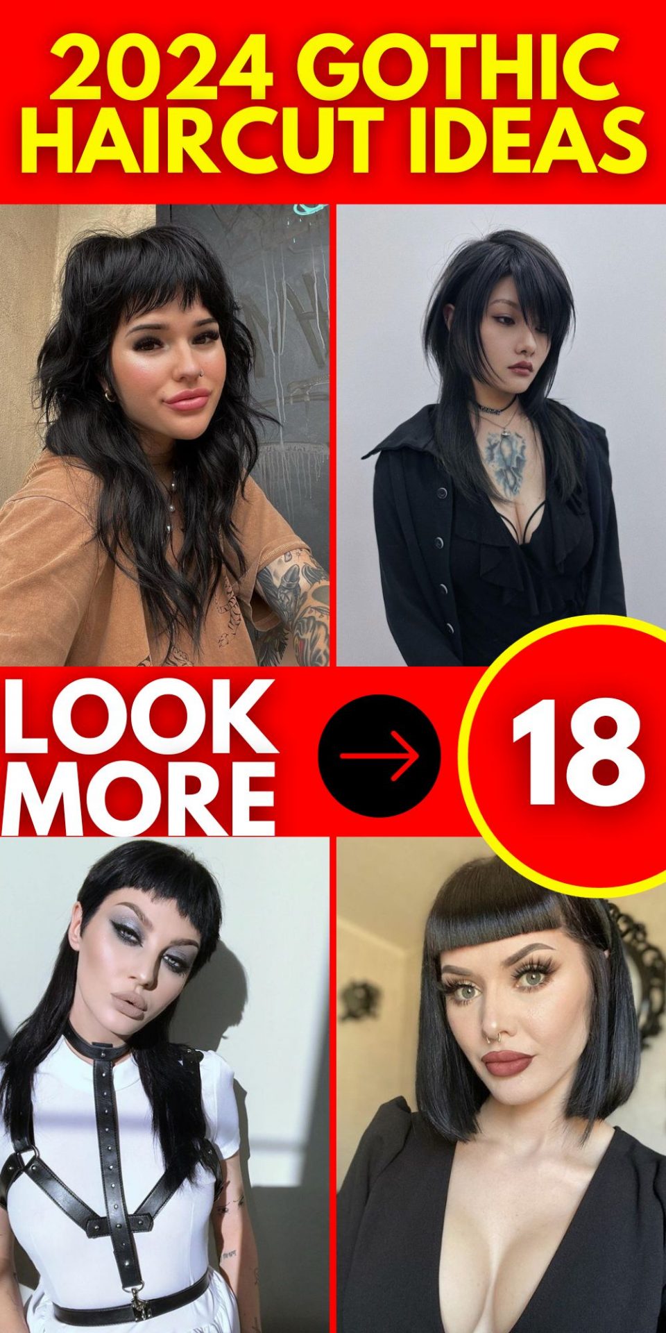 Discover Trendy Gothic Haircut Ideas for 2024 - Short, Long, Curly, and ...
