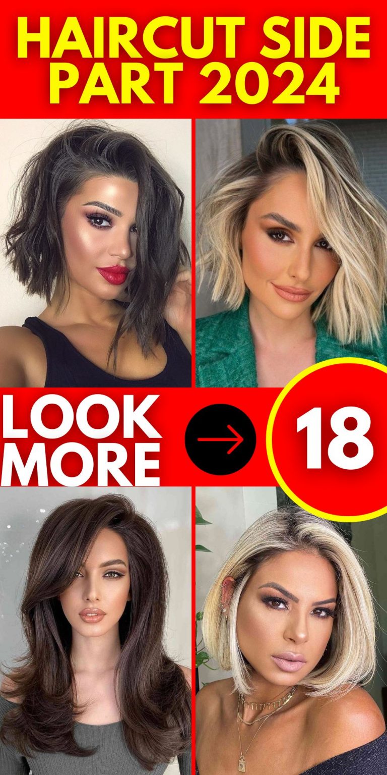 Trendy 2024 Haircuts for Women: Side Part Styles from Pixie to Lob