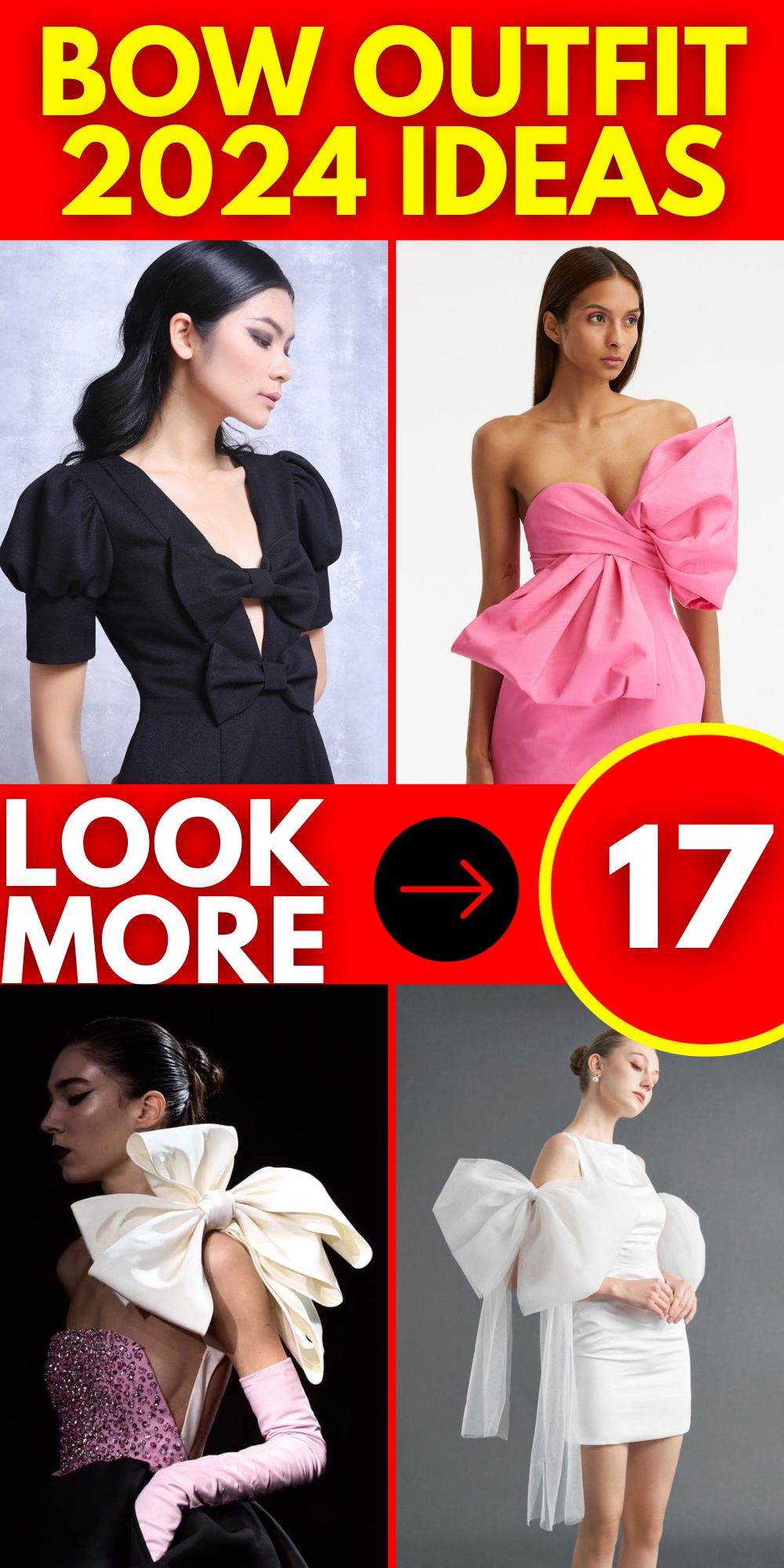 Explore Chic Bow Outfits 2024: Classy Dresses and Casual Styles