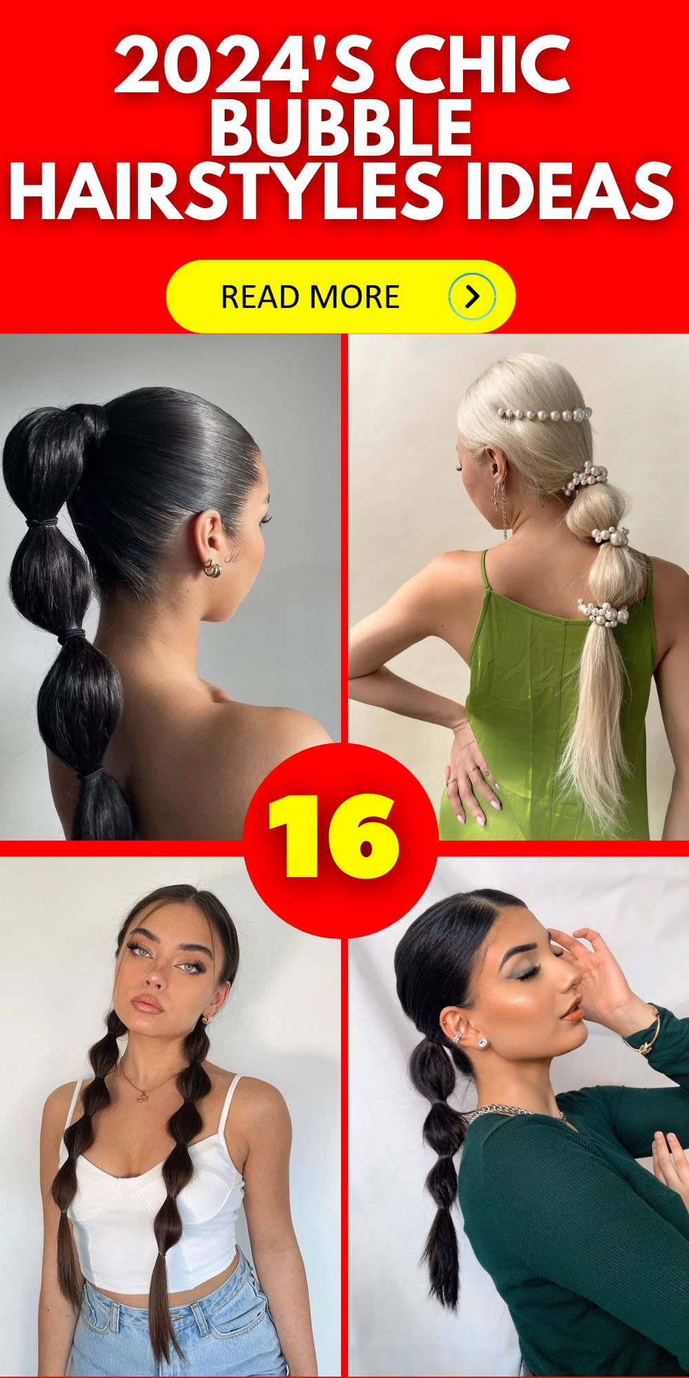 Chic Bubble Hairstyle Ideas for 2024: From Cute Pigtails to Elegant ...