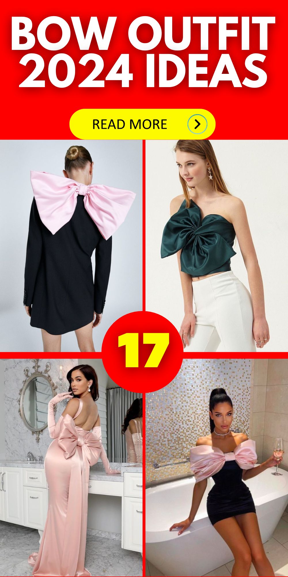 Explore Chic Bow Outfits 2024: Classy Dresses and Casual Styles