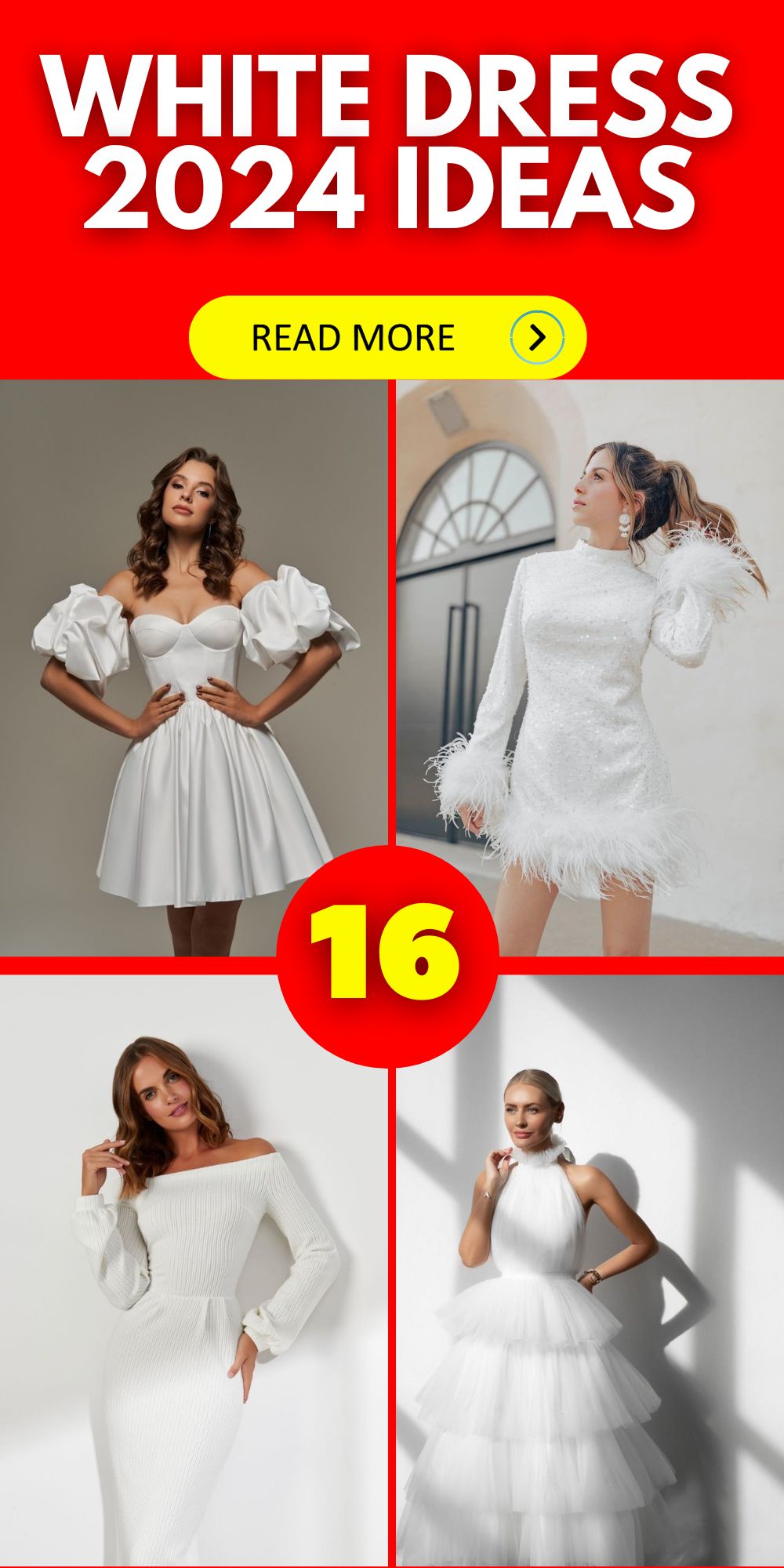 2024's White Dress Trends: Classy Casual to Party Night Elegance