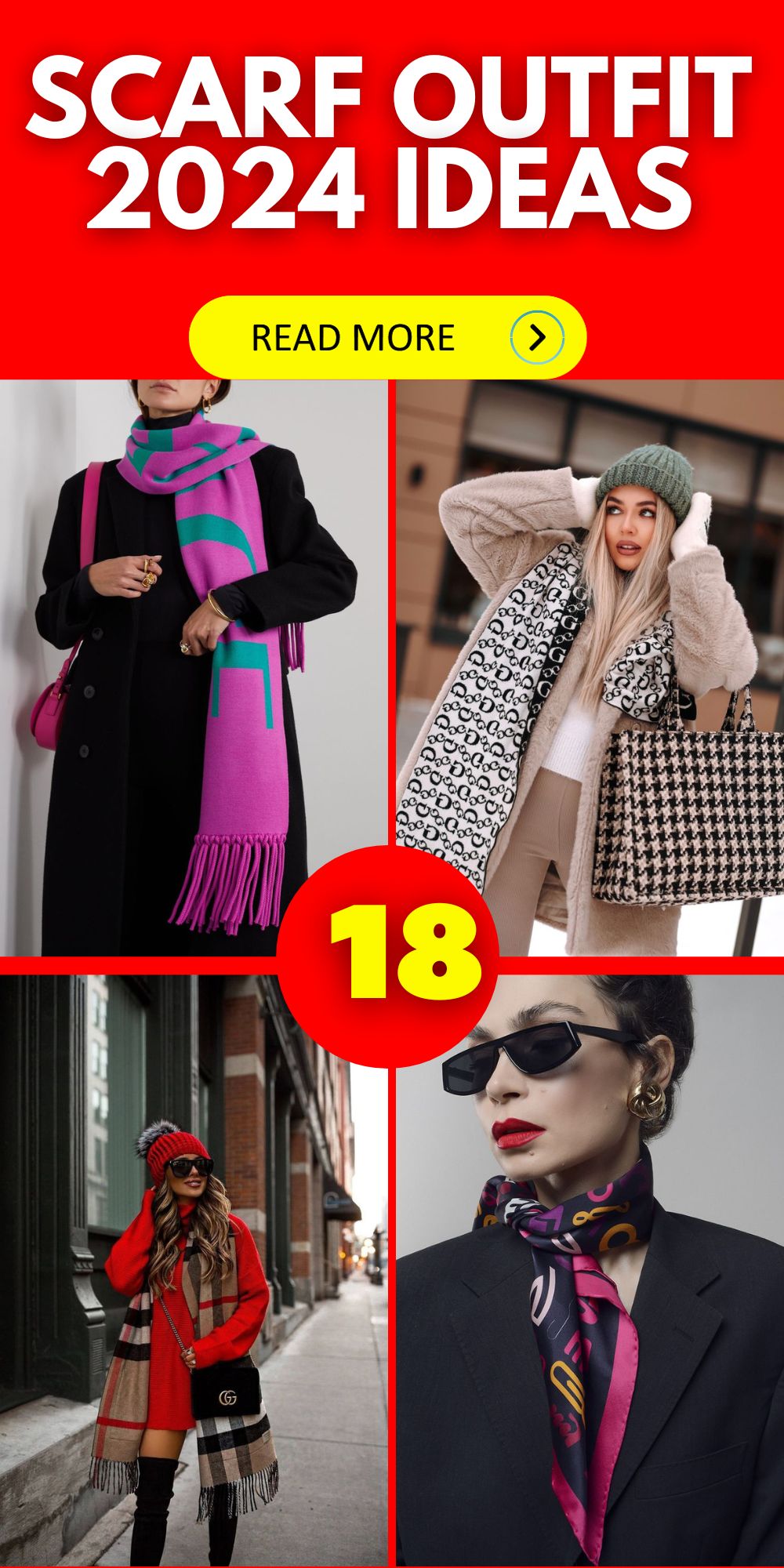 Stay Chic in 2024 with Scarf Outfit Ideas: Fendi, Burberry, Gucci & More