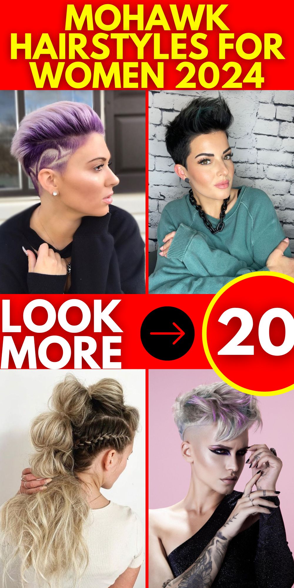 Top Women's Mohawk Hairstyles 2024 - Bold & Chic Hair Inspirations