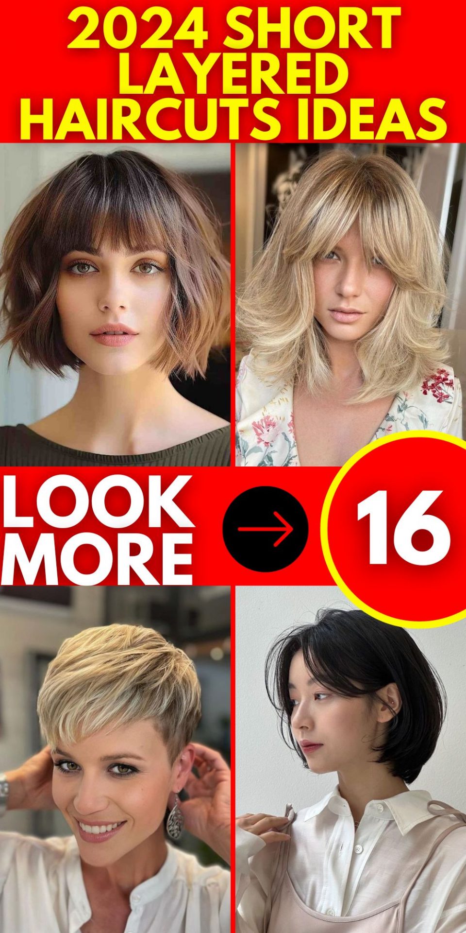 Discover the Latest Short Layered Haircuts 2024 Trends | Stylish Looks