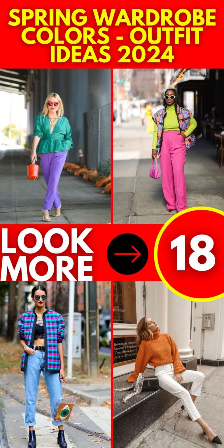Explore Spring Wardrobe Colors 2024: Bright Outfit Ideas & Capsules
