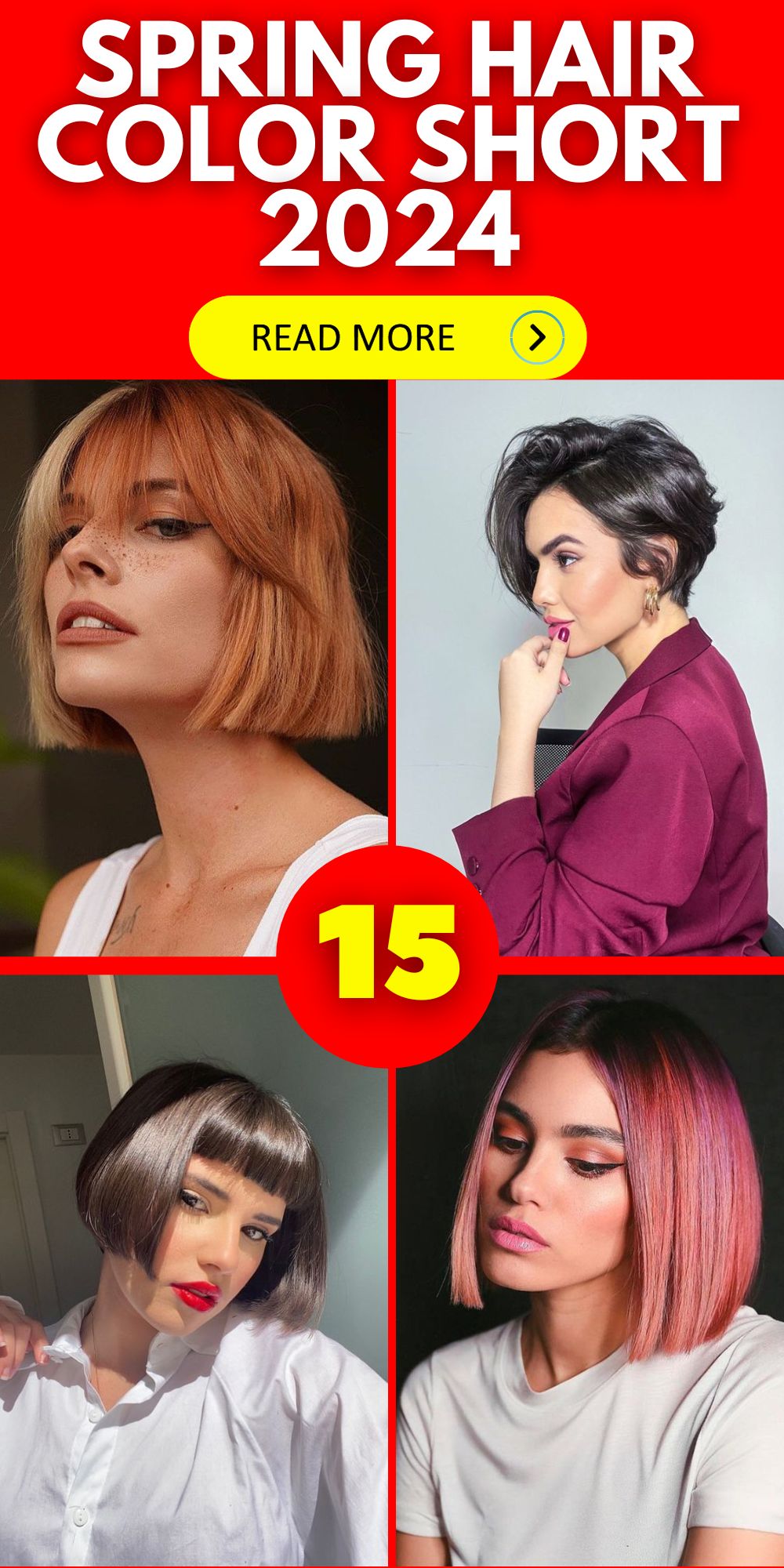 Embrace 2024's Spring Short Hair Color Trends and Styling Ideas