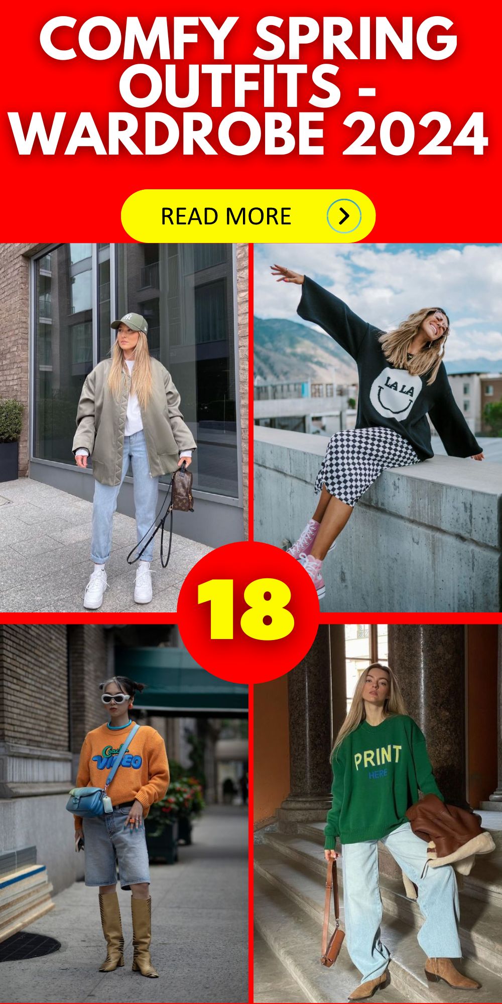 Comfy Spring Outfits 2024: Chic Casual Looks & Travel Wardrobe Essentials