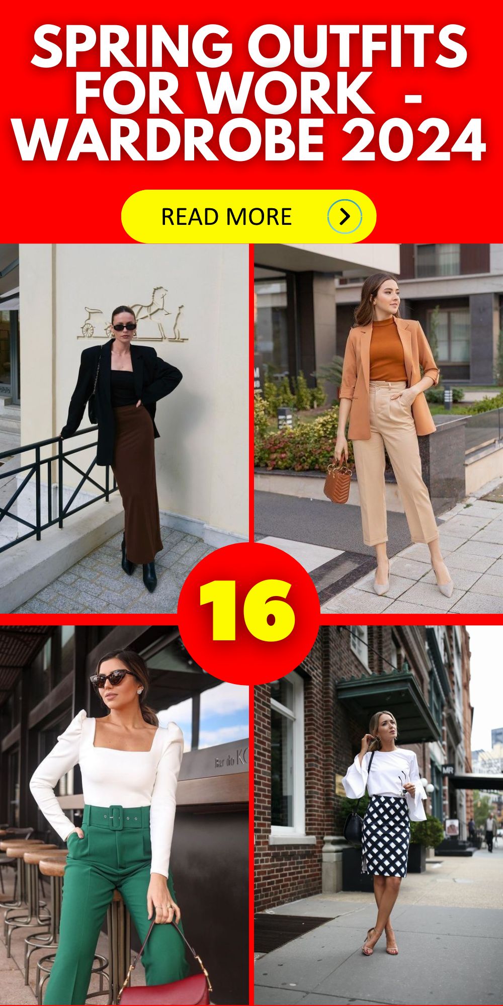 Refresh Your 2024 Work Wardrobe: Chic Spring Outfits for the Office Woman