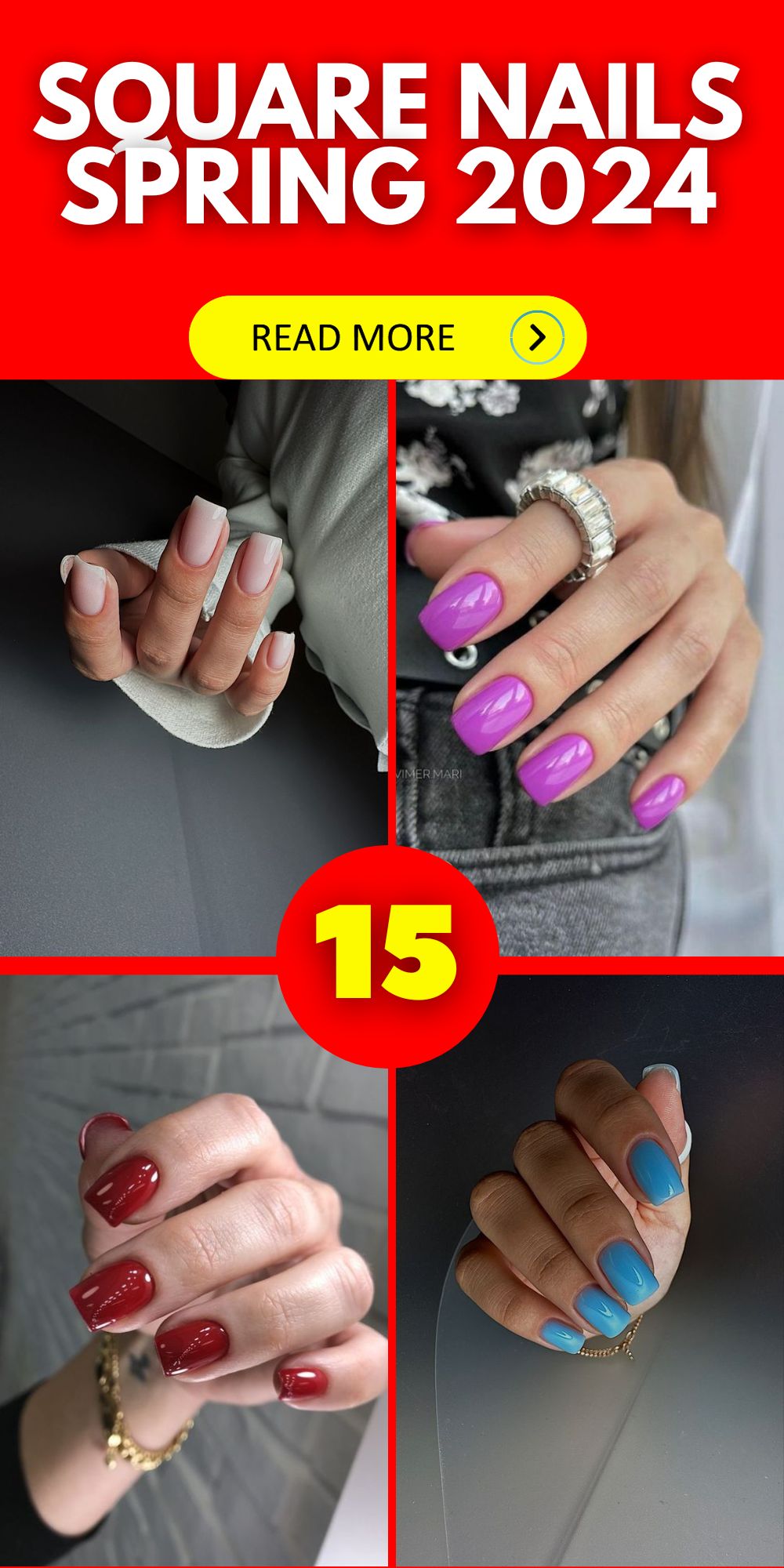 Trendsetting Square Nail Designs for a Stylish Spring 2024