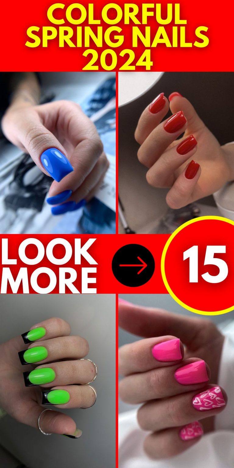 Colorful Spring Nails 2024: Embrace New Seasonal Acrylic Designs