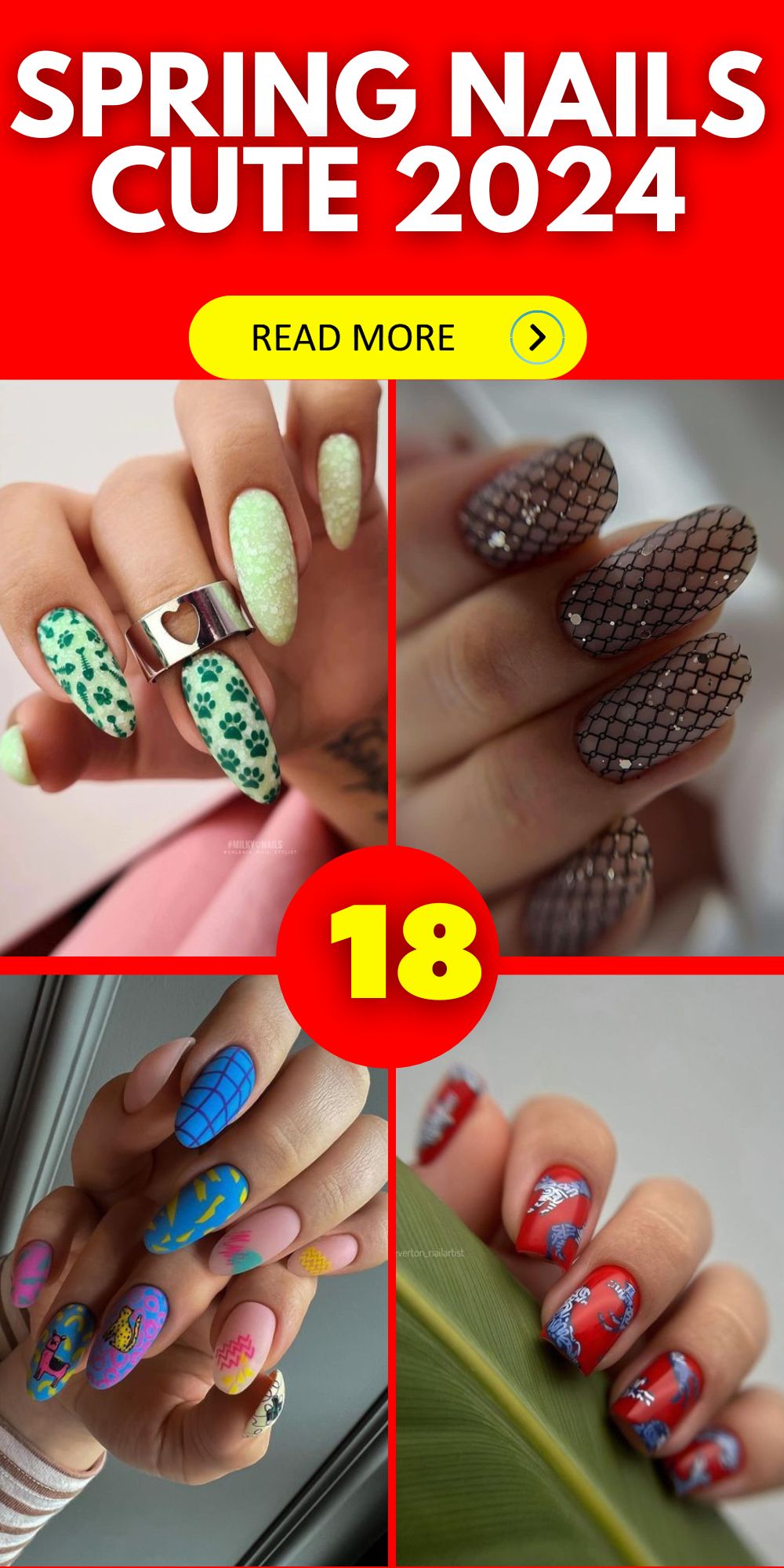 Explore 2024's Spring Nail Trends: Cute & Trendy Art Designs