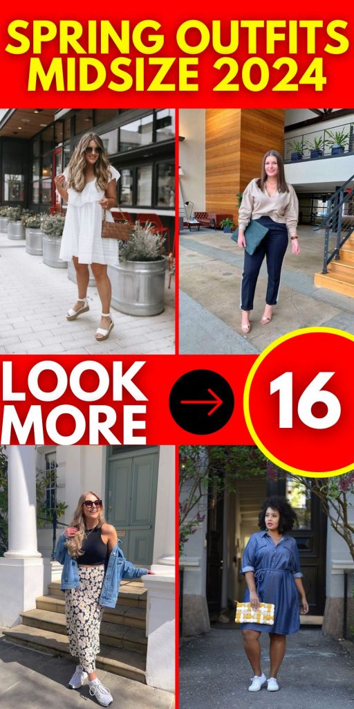 Embrace 2024 with Trendy Spring Outfits for Midsize Women