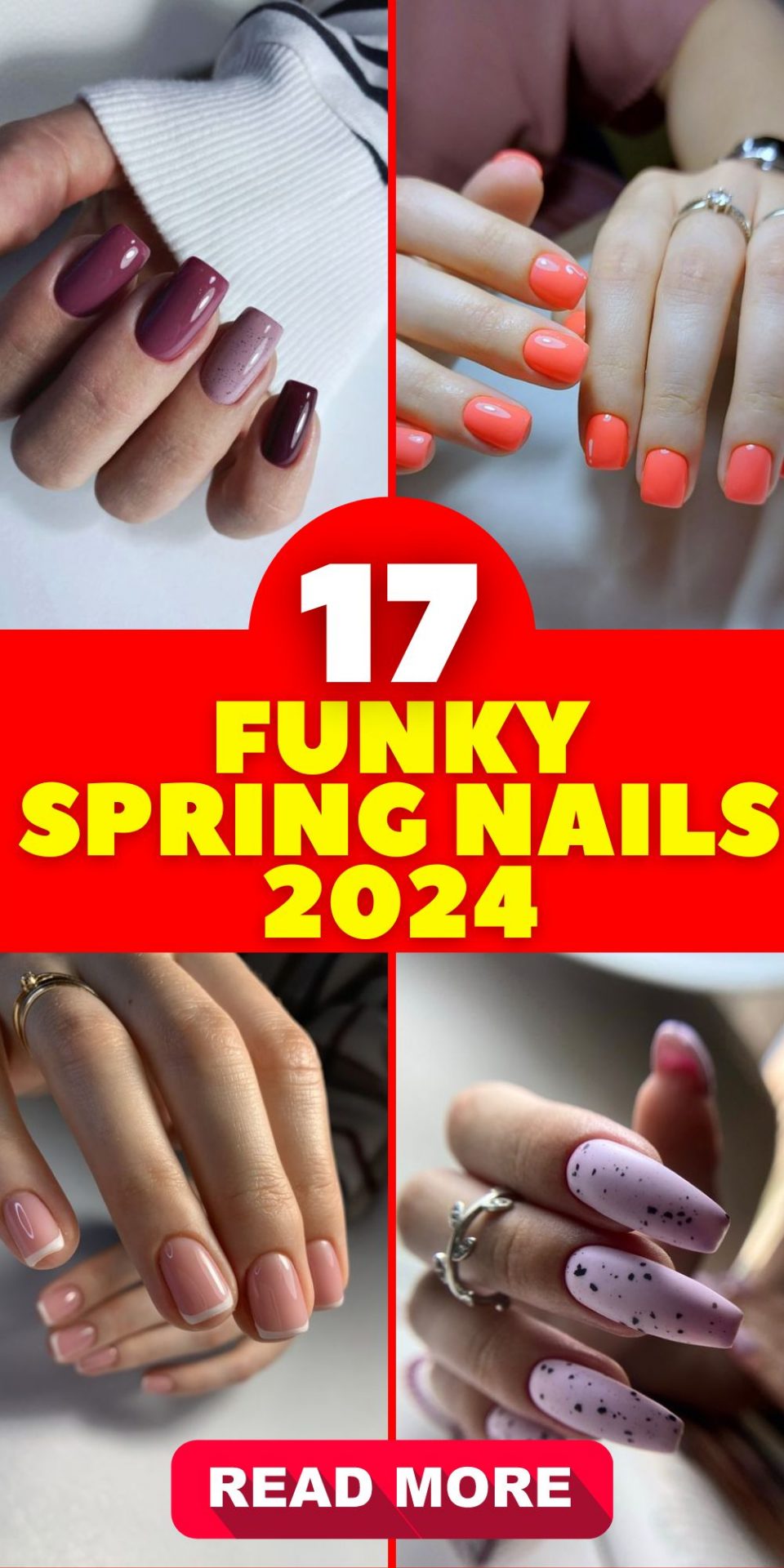 Funky Spring Nails 2024 – Discover Trendy Art Designs and Color Ideas