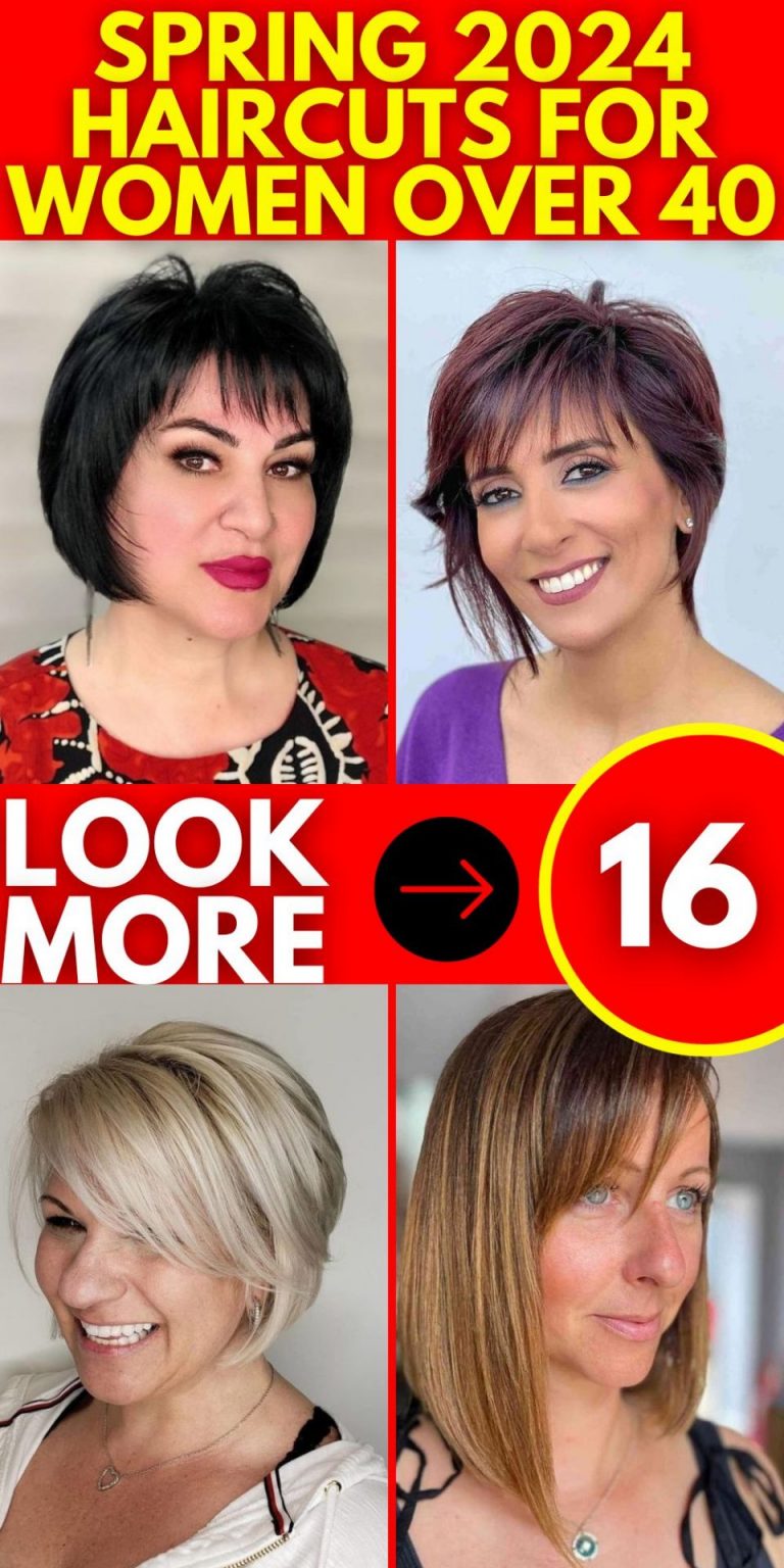 Top Spring 2024 Haircuts for Stylish Women Over 40 - Trendy & Modern Cuts