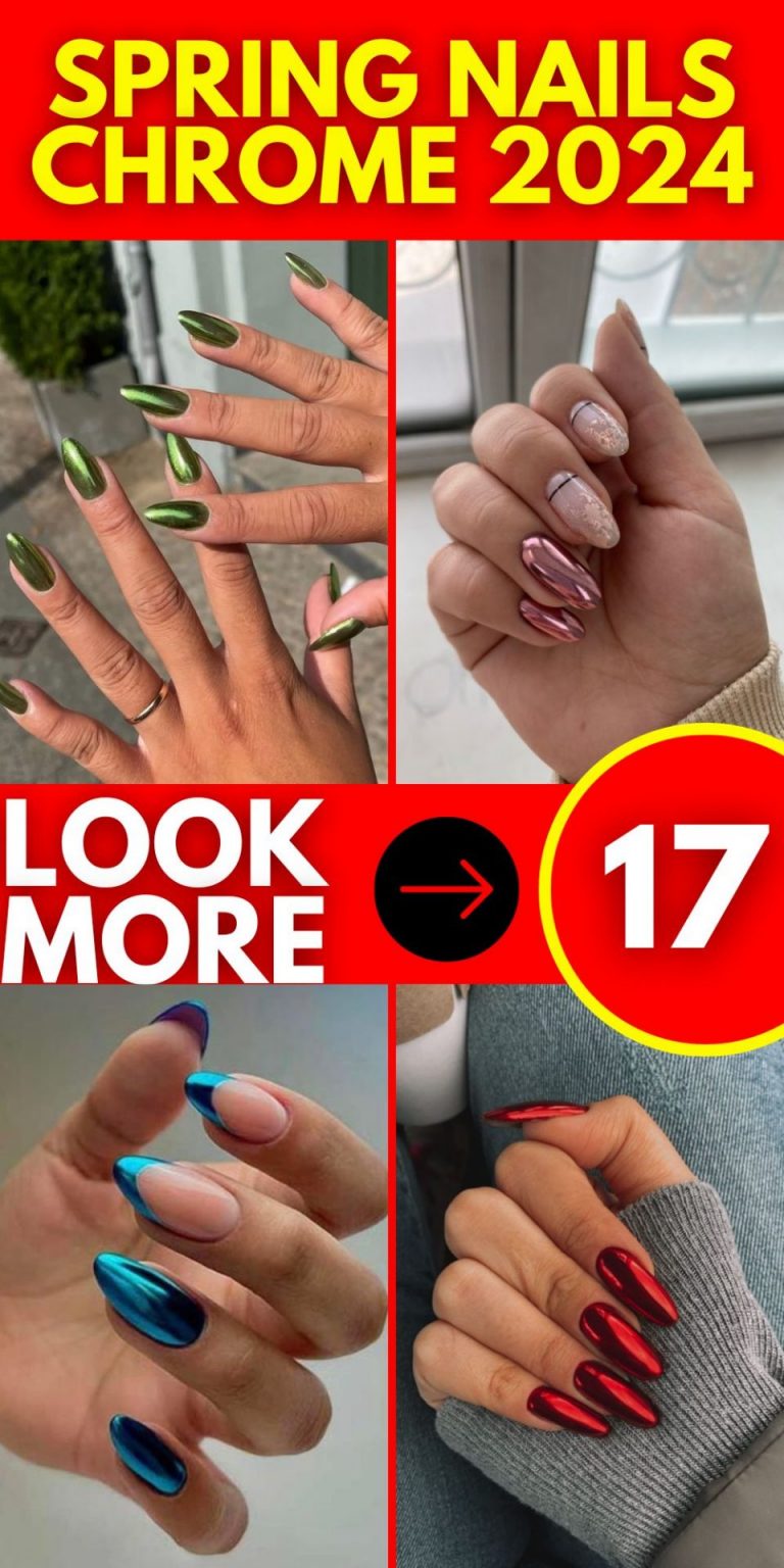 Embrace 2024 Spring Trends with Trendy Chrome Nail Designs