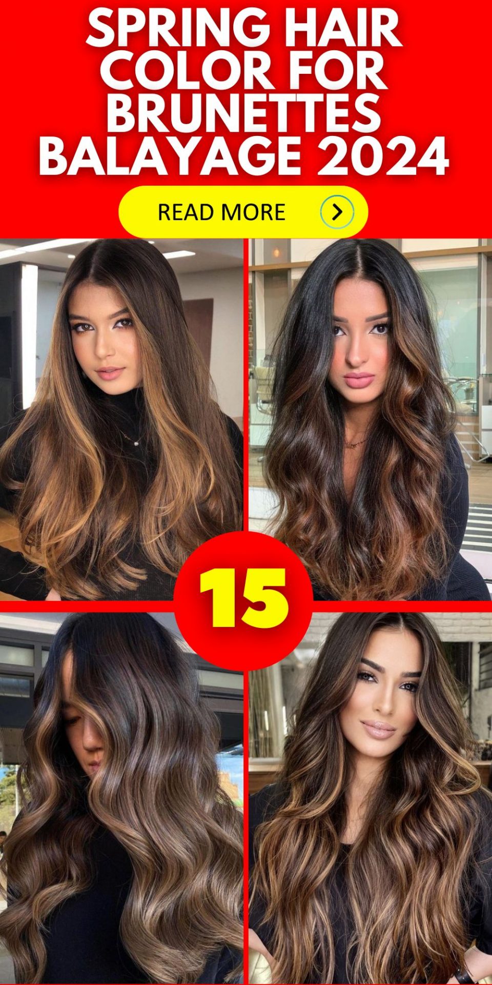 Top Spring 2024 Balayage Trends for Chic Brunettes