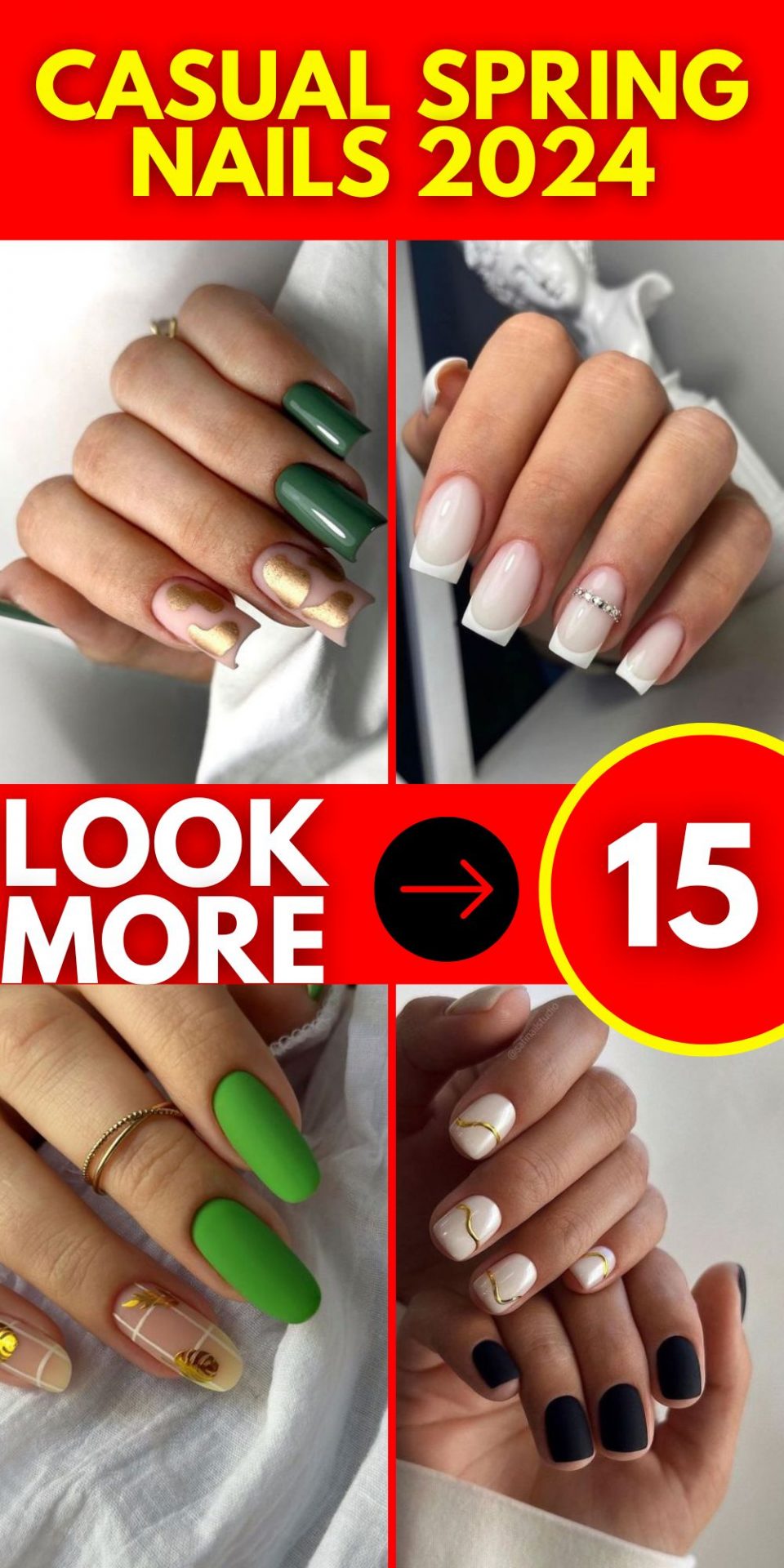 Discover Casual Spring Nails 2024 - Elegant, Simple, and Artistic Nail ...